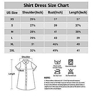 KDF Denim Dress with Pockets for Women Denim Button Down Shirt Jean Dresses for Women 2023 Summer Light Blue Size Small Size 4 Size 6