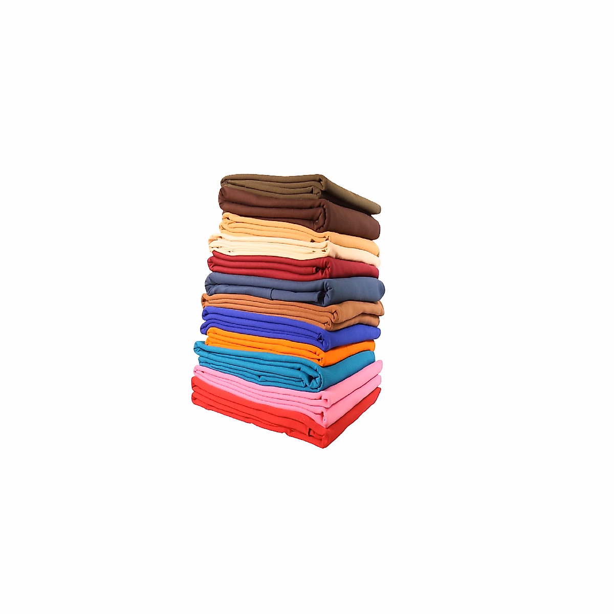 FabricLA Cotton Spandex Jersey Knit Fabric by The Yard 12OZ - 58/60" Inches (150 CM) Wide - Ultra Soft Cotton Spandex Blend - Use Our 4 Way Stretch Knit Fabric for Clothing - Black, 1 Yard