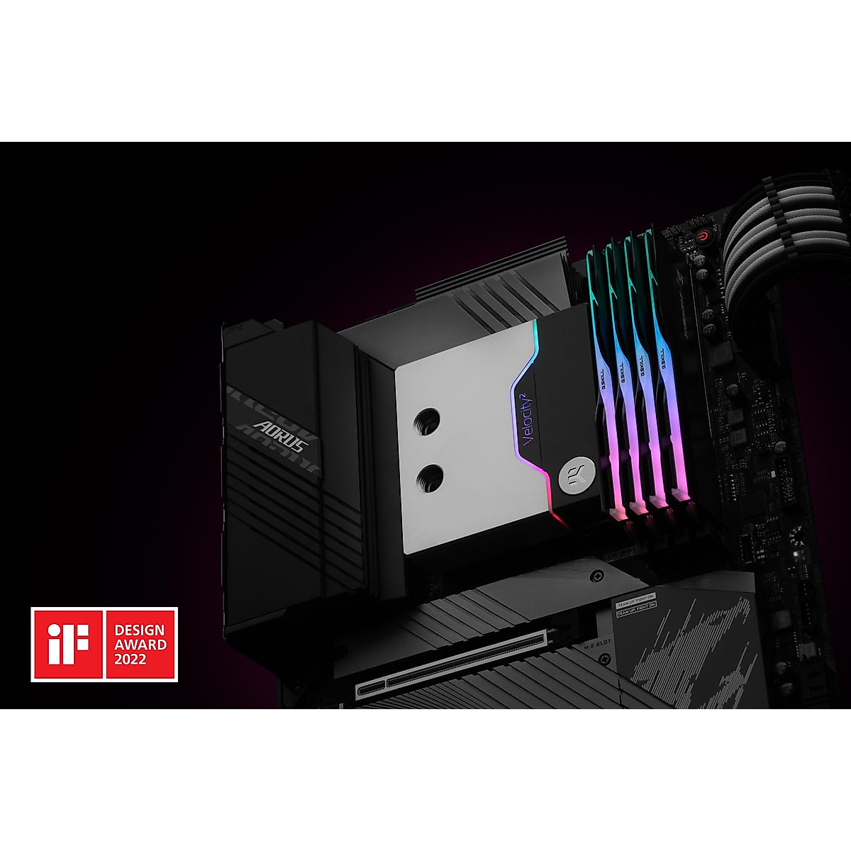 EKWB EK-Quantum Velocity 2 CPU Water Block D-RGB - 1700, Nickel/Satin Titanium