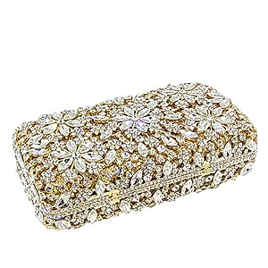 Luxury Women's Rhinestone Clutch Wedding Party Bag Hollow Out Evening Bags Dinner Diamond Purse Bridal Handbags silver M