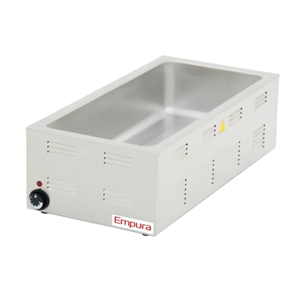 EMPURA Commercial 4/3-Size Electric Countertop Food Warmer | Portable Steam Table Bain Marie for Concession Stand Buffet Restaurant Hotel Caterer | 12" x 27" Opening, Stainless Steel, 120V, 1500W