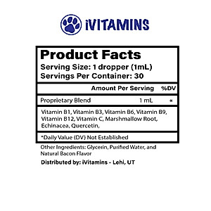 Multivitamin for Dogs | Dog Multivitamin | For Joint Support, Gut & Immune Health, Skin & Heart Health | Dog Vitamins and Supplements | Dog Vitamins Multivitamin | Dog Supplements & Vitamins | 1 fl oz