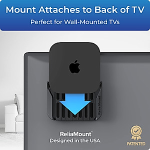 ReliaMount Apple TV Mount – Compatible with All Apple TV Generations (Including All Apple TV 4K Models)