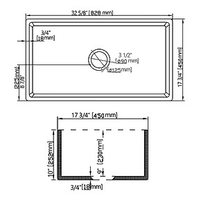 CASAINC 33-inch Kitchen Sink Black, Farmhouse Sink Fireclay Apron -Front Farmhouse Deep Single Bowl, Farmhouse Sink with Stainless Steel Bottom Grid and Kitchen Sink Drain