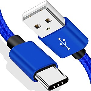 VOTY USB-C Charger Cable 6FT for GoPro Hero MAX,11 10 9 8 7 6 5,Motorola Moto G Fast/G Power/G Stylus,G8 G7 Play Plus Power,G6 Plus X4 Z3 Z2 Z Droid Force,Type C Charging Cord Black White Silver