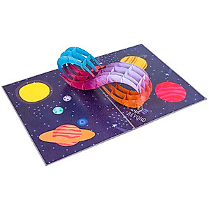 PopLife Love You to Infinity 3D Pop Up Card - Birthday, Just Because, Mother's Day, Father's Day, Graduation, Valentine’s Day - for Her, Him, for Husband, for Wife, for Son, for Daughter, for Mom, Dad