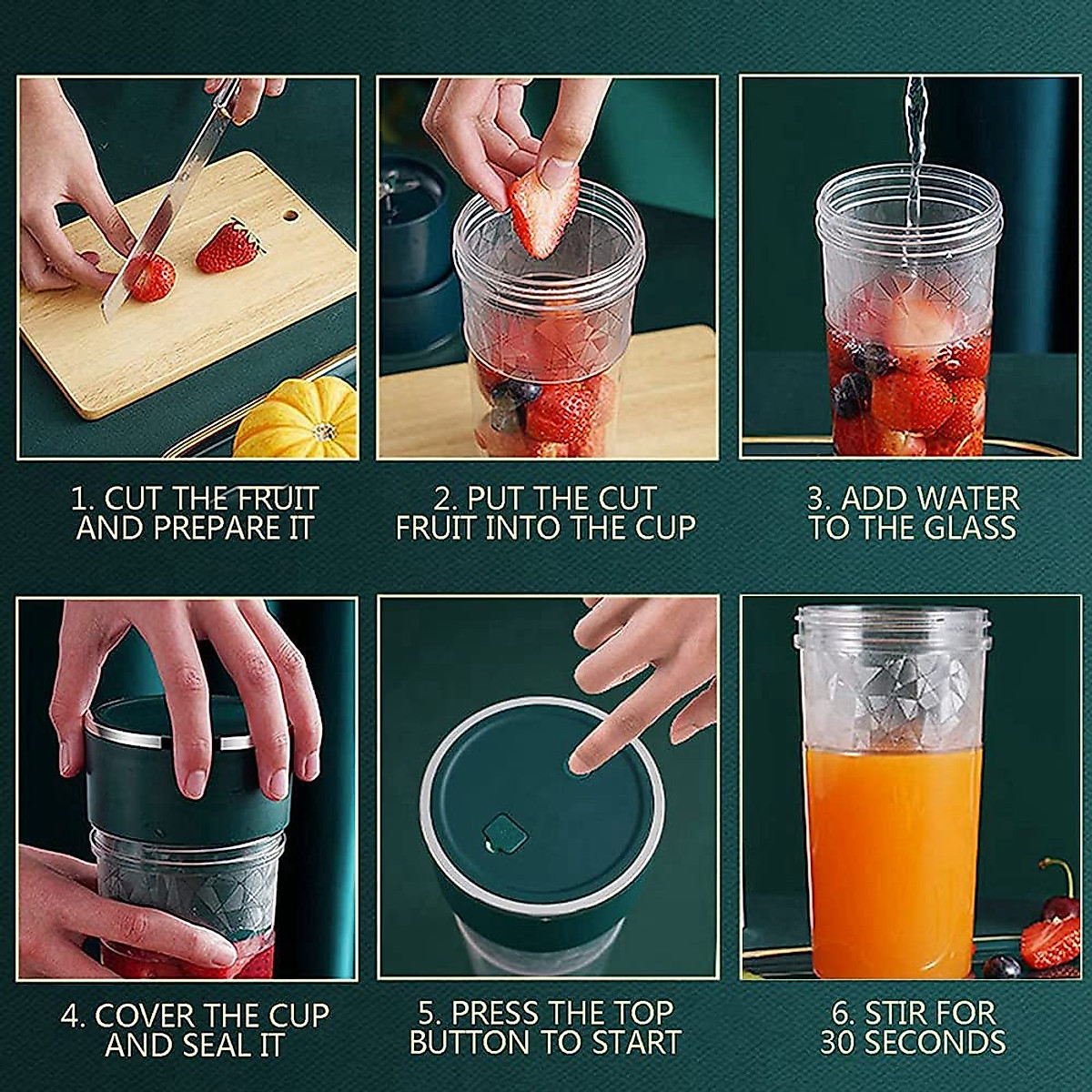 ESSISH USB Electric Safety Juicer Cup Juicing Mixing Ice Blenders Mixer Waterproof Portable Rechargeable Mixer