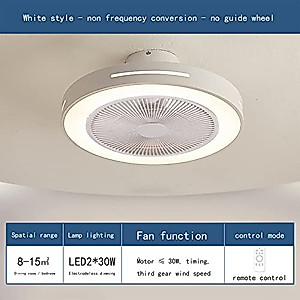 Ceiling Fan with Light Mute LED Dimmable Ceiling Fans with Remote Control Modern Dimmable Ceiling Fan Light with Remote Control for Bedroom Living Room Kitchen