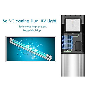 SOOPYK Bottom Loading Water Dispenser for 5 Gallon Bottle - Self Cleaning - 3 Temperature Settings - Child Safety Lock