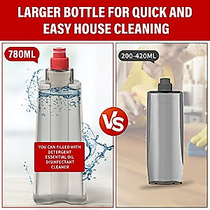 Spray Mop for Floor Cleaning, Washable Reusable 2 Pads Refillable Spray Bottle for Easy Wet Dry Mopping Dust Flat Mops for Hardwood Laminate Tile Floors wih 18 Inch Pad