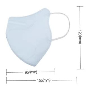 10Pcs AIRQUEEN Korean Nanofiber Filter Childern Mask for kids (White)