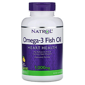 Natrol Omega-3 Fish Oil 1000mg, 150 Softgels (Pack of 2)2