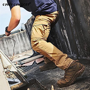 EMERSONGEAR Men's Tactical Pants,Military Combat BDU Cargo Pants,Multi-Pockets Work Trousers,Water Resistant Ripstop Pants