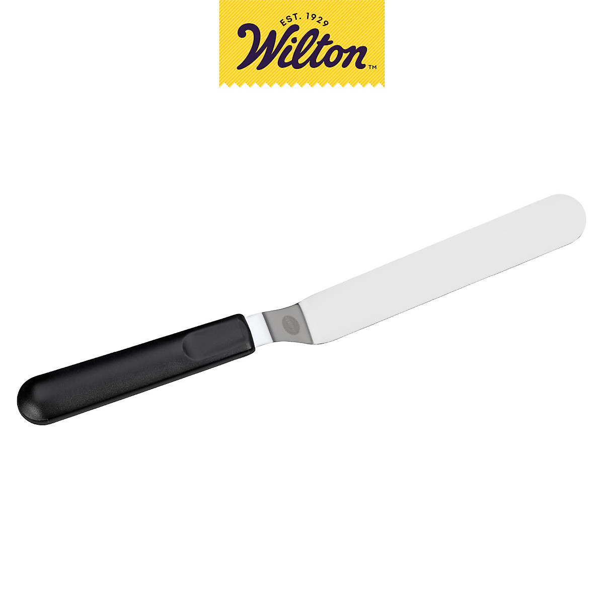 Wilton Icing Spatula, 13-Inch, Angled Cake Spatula, Steel