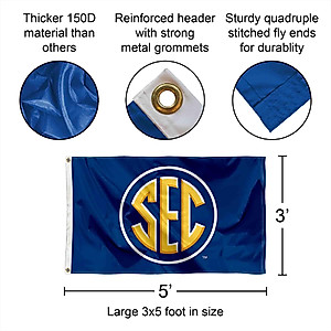 SEC Logo Flag Large 3x5