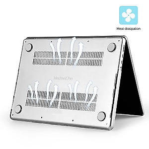 EooCoo Hard Case Clear Compatible for Newest MacBook Pro 16 Inch Case Release 2023 2022 2021 Model M2 A2780 M1 Pro M1 Max A2485 with Keyboard Cover, Screen Protector - Crystal Clear