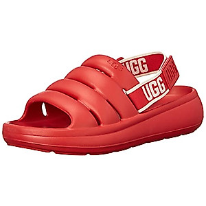 UGG Women's Sport Yeah Sandal, Samba RED, 8