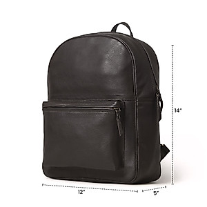 ADYAN Leather Backpack Bag for Men and Women (Brown)