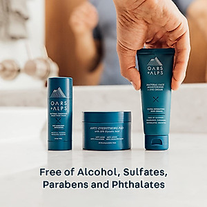 Oars + Alps Face Moisturizer and Eye Cream, Valentines Gifts for Him, Hydrates Skin with Shea Butter and Jojoba Oil, Anti Aging, Vegan and Gluten Free