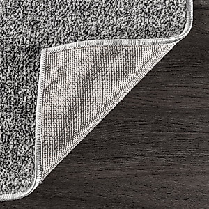 nuLOOM 8' x 10' Performance Indoor Area Rug, Non-Shed, Power Loomed High-Traffic Area Rug for Living Room, Bedroom, Home, Aisha Grey