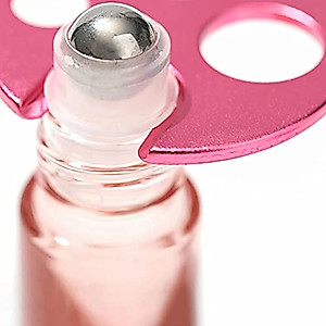 FOMIYES 2Pcs Essential Oil Bottle Opener Tool Key Corkscrew Tool Roller Balls Caps Remover Beer Can Opener for Remover Refillable Bottles Purple Pink