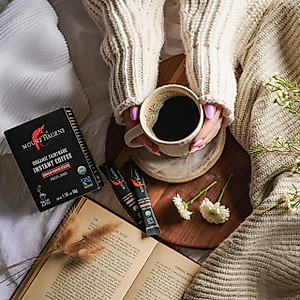 Mount Hagen 25 Count Single Serve Instant Coffee Packets - 2 Pack | Organic Medium Roast Arabica Beans [2 x 25 sticks/1.76oz/50g]