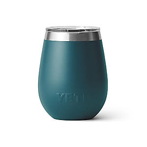 YETI Rambler 10 oz Wine Tumbler, Vacuum Insulated, Stainless Steel with MagSlider Lid, Agave Teal