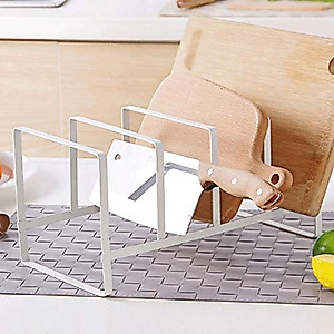 SDGH Kitchen Organizer Pot Lid Rack Stainless Steel Spoon Holder Pot Lid Shelf Cooking Dish Rack Pan Cover Stand Kitchen (Color : D)