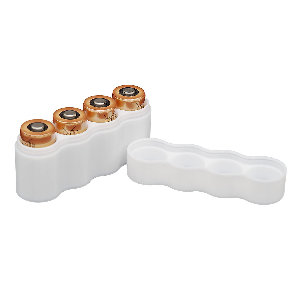 Protect Your Power - Slimline CR123a Battery Case, Soft Durable Material - Pack of 2 (Holds 4 Batteries)