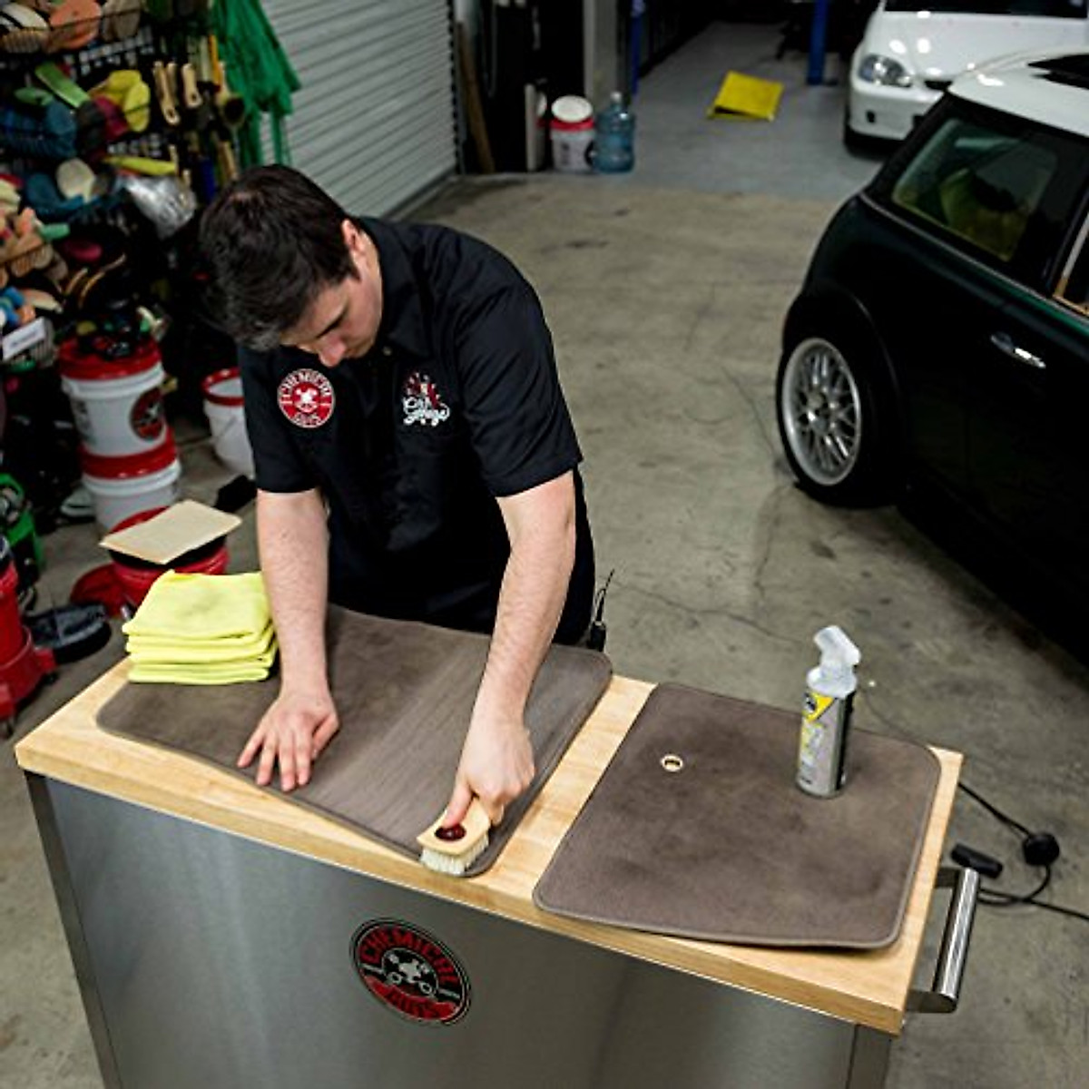 Chemical Guys ACCG25 Induro 7 Heavy Duty Nifty Interior Carpet/Upholstery Detailing Brush