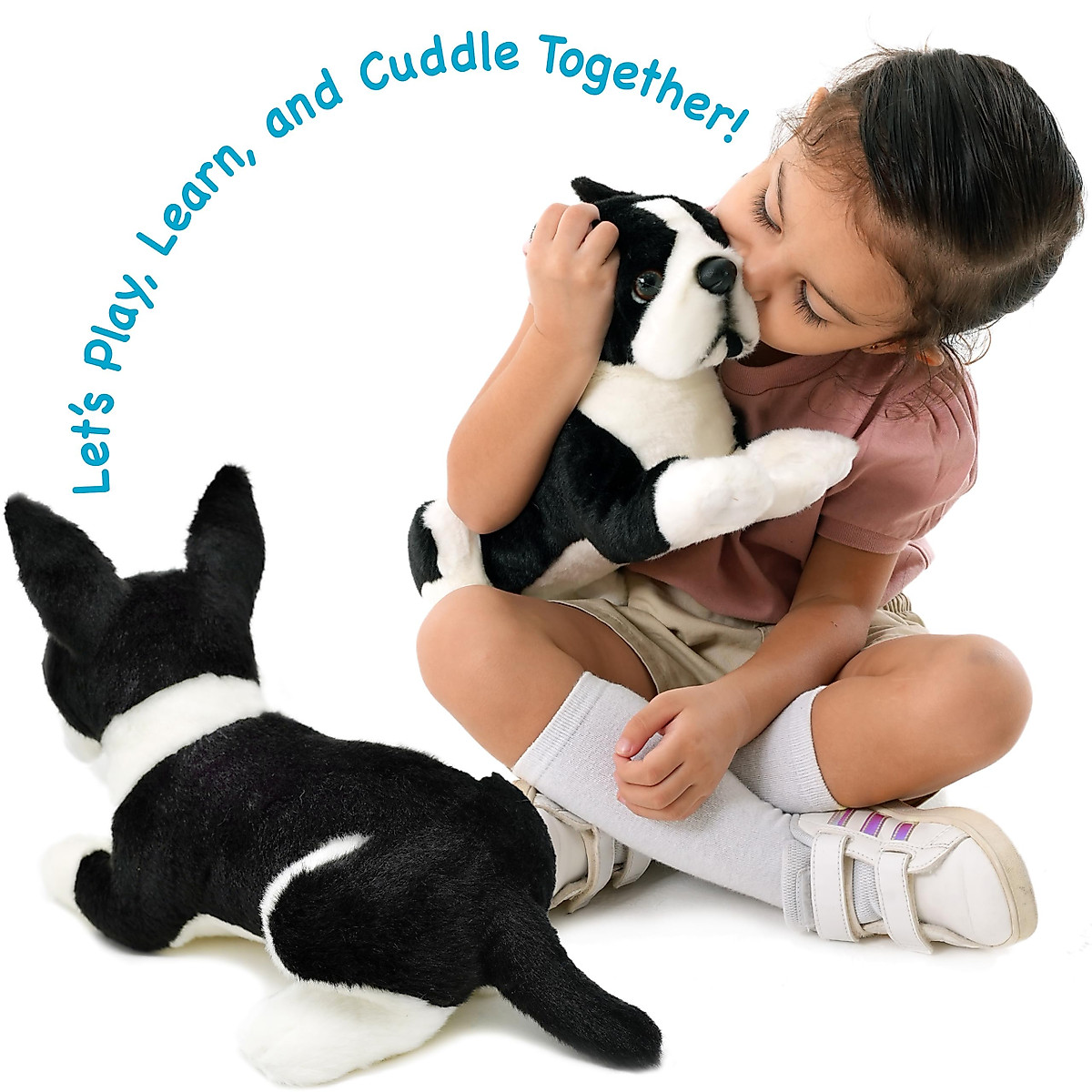 TigerHart Baxter The Boston Terrier - 12 Inch Stuffed Animal Plush Dog