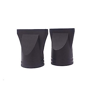 2PCS(Not Universal) Black Plastic Salon Hair Dryer Nozzle Replacement Narrow Concentrator Replacement Blow Flat Hair Drying Nozzle Special for Diameter 4.5cm