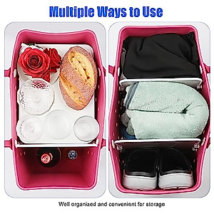 2pcs Divider for Bogg Bag, Divider Tray for Bogg Bag for XL Bogg Bag, Beach Bag, Bogg Bag, Accessories Inserts, Easy to Organize and Avoid Clutter (White)