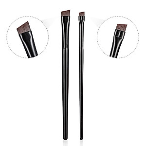 Etercycle Fine Angled Eyeliner Brushes, Eye Liner brush, Ultra Thin Slanted Flat Angle for Beauty Cosmetic Tool