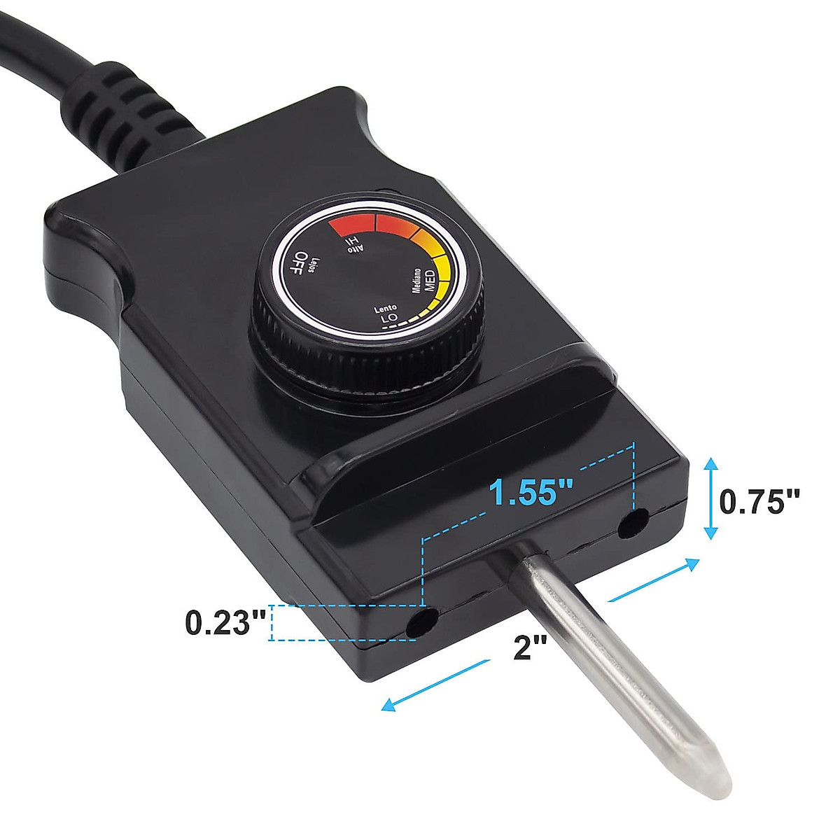 Adjustable Controller Thermostat Probe Cord for Masterbuilt MB20070210/MB25075517 Analog Electric Smokers, Fits Most of Outdoor Cooking Electric Smokers and Grills Heating Element