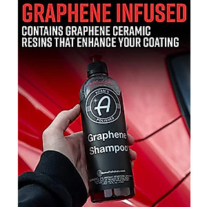 Adam's Graphene Ceramic Spray Coating, Graphene Tire Shine, Graphene Detail Spray, & Graphene Shampoo Bundle