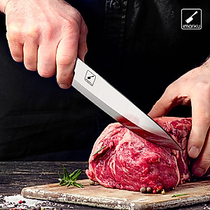 imarku 8 Inch Pro Kitchen Knife High Carbon Stainless Steel EN 1.4116 Japanese Knife Chef's Knives with Ergonomic Handle Single Edge Ultra Sharp Knife Unique Christmas Gifts for Woman and Man