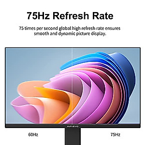 INFIEVO Computer Monitor 27 Inch Full HD 1080p IPS Display 75Hz with HDMI, VGA, Frameless, VESA Mountable, Ergonomic Tilt, Built-in Speakers, Ultra-Thin Eye Care PC Monitor