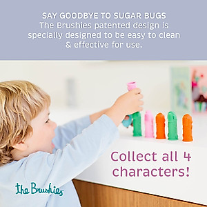 The Brushies Chomps The Dino Toddler Toothbrush/Dental Item/Youth Tooth & Gum Care/Ages 4 Weeks to 4 Years