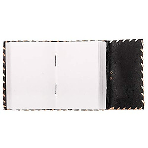 Tuzech Large Writing Notebook Handmade Leather Bound Vintage Journal For Women & Men with Lock & Semi-Precious Stone Gift For Art Sketchbook, Travel Diary & Notebooks To Write In 7 by 5 Inches Blue