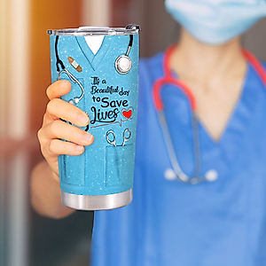 Nurse Gifts for Women, Gifts for Nurses Women - Nurse Accessories For Work - Nurse Gifts for Christmas, Birthday, Nurses Week, Appreciation Week, Graduation - Nurse Present, Nurse Tumbler 20 Oz