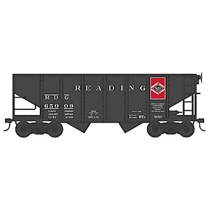 Bowser HO Scale 55-Ton Fishbelly Hopper Reading Lines (Anthracite Logo) #65193