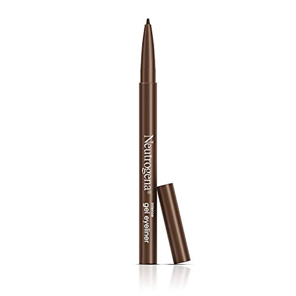 Neutrogena Intense Gel Eyeliner with Antioxidant Vitamin E, Smudge- & Water-Resistant Eyeliner Makeup for Precision Application, Dark Brown, 0.004 oz