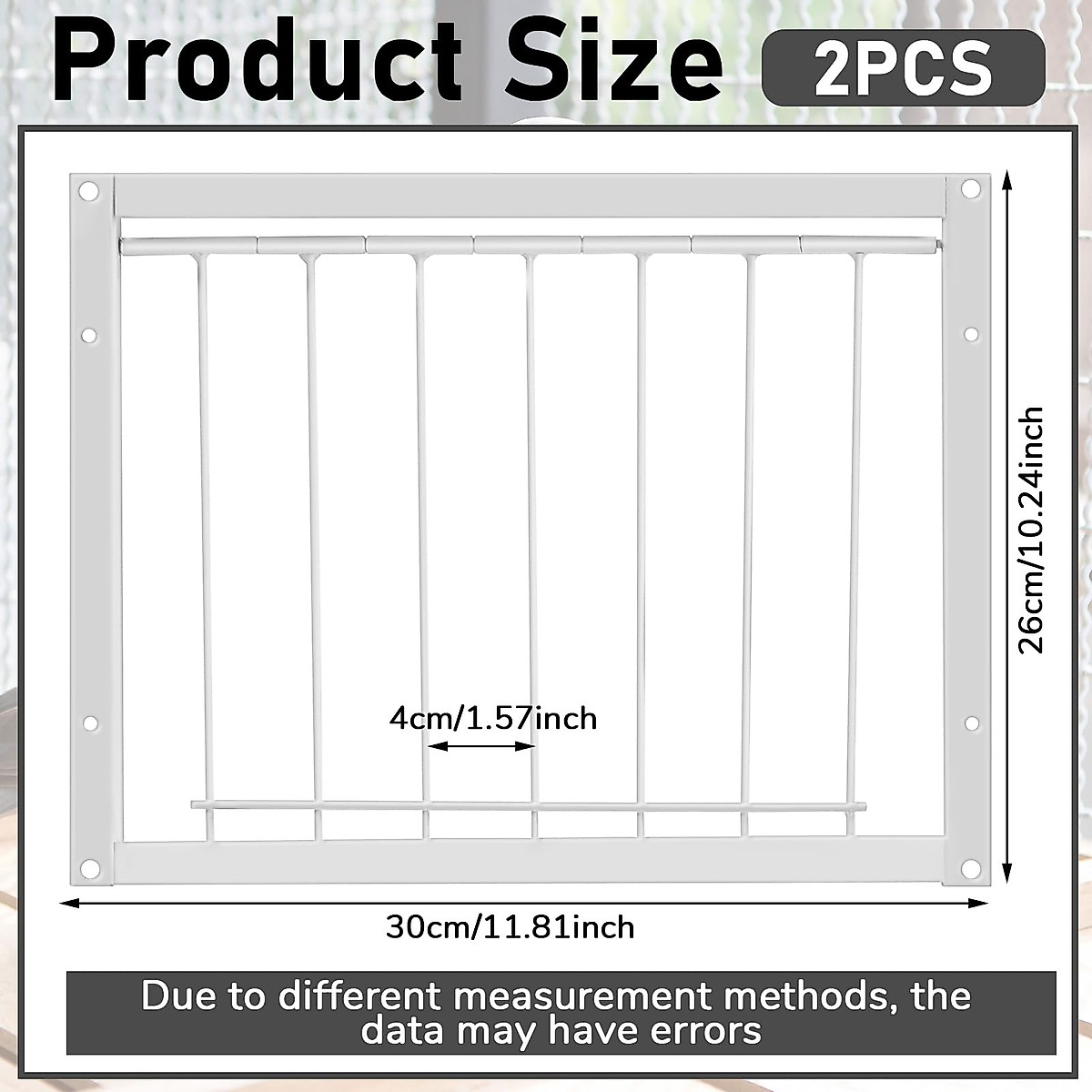 Suzile 2 Pcs 11.81" x 10.24" Pigeon Cage Door Bird Wire One Way Entrance Door Iron Pigeon Trap Door Bird House Door for Racing Supply Birdcage Breeding, White