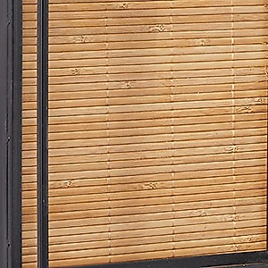 Deco 79 Bamboo Geometric Shapes Wall Decor with Metal Wire Frames, 37" x 2" x 17", Brown