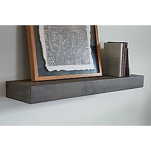 Signature Design by Ashley Corinsville 36" Modern Floating Wall Shelf, Black