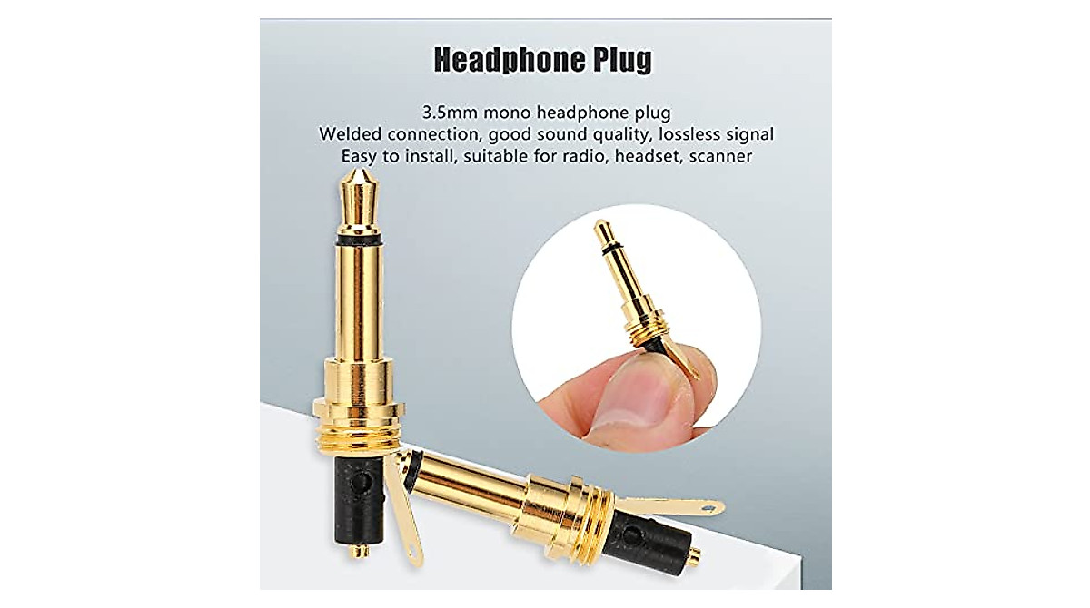 ASHATA 3.5mm Mono Headphone Jack – 100 Pack for Reliable Audio DIY