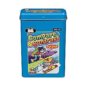Super Duper Publications | Compare and Contrast Fun Deck | Language Development and Reasoning Skills Flash Cards | Educational Learning Materials for Children