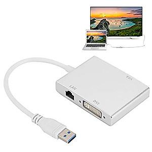 Cuifati 4 in 1 USB3.0 Adapter, for Projector HDTV, HD‑TVs Connection, for Business presentations, conferences or Training Courses