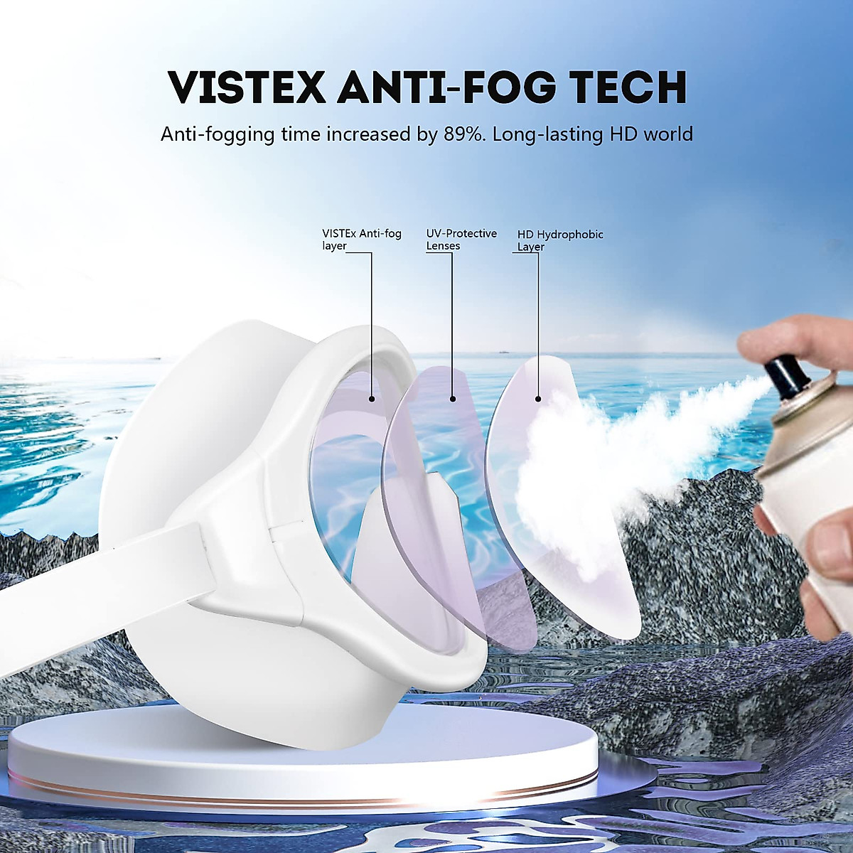 Zsling Swim Goggles,G1 SE Swimming Goggles Anti-fog for Men Women Adults Youth Anti Fog No Leak Clear Wide Vision Goggles for Eyelash Extensions (Clear Lens Black Frame)